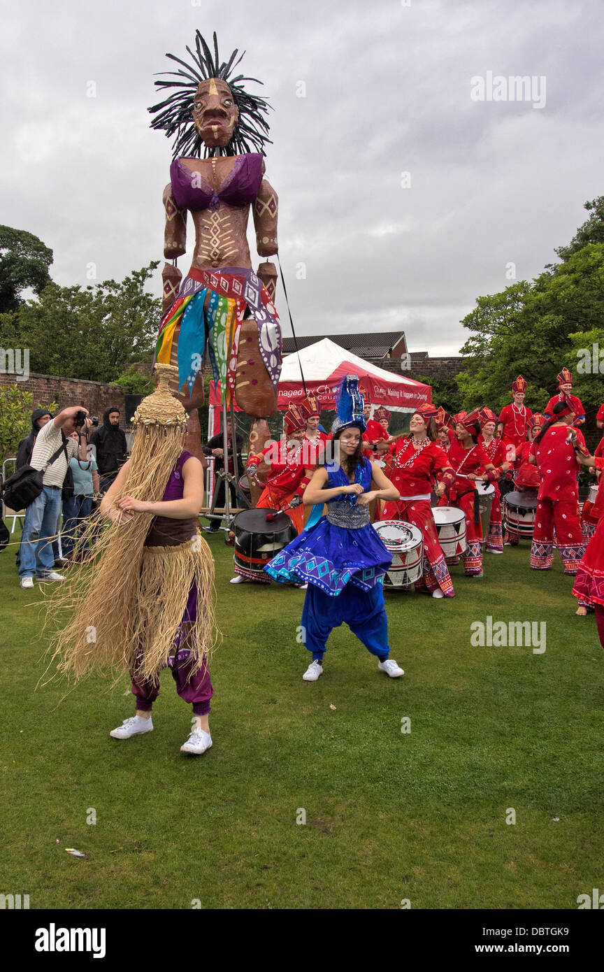 Chorley, Lancashire, UK 4Th August 2013. Big Drum Day Parade. © Sue ...
