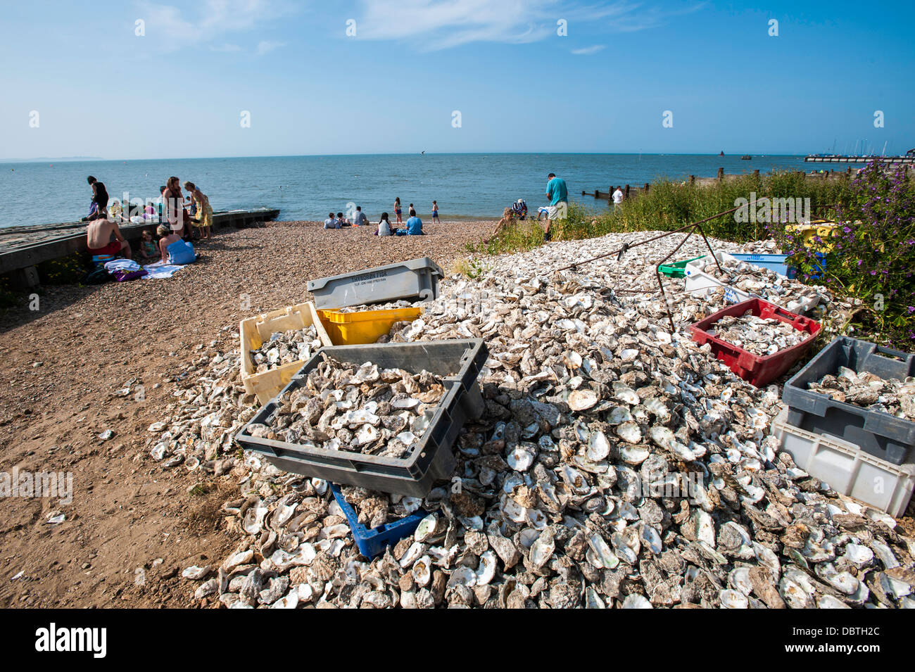 Whitstable coast sea seafront seaside Stock Photo - Alamy