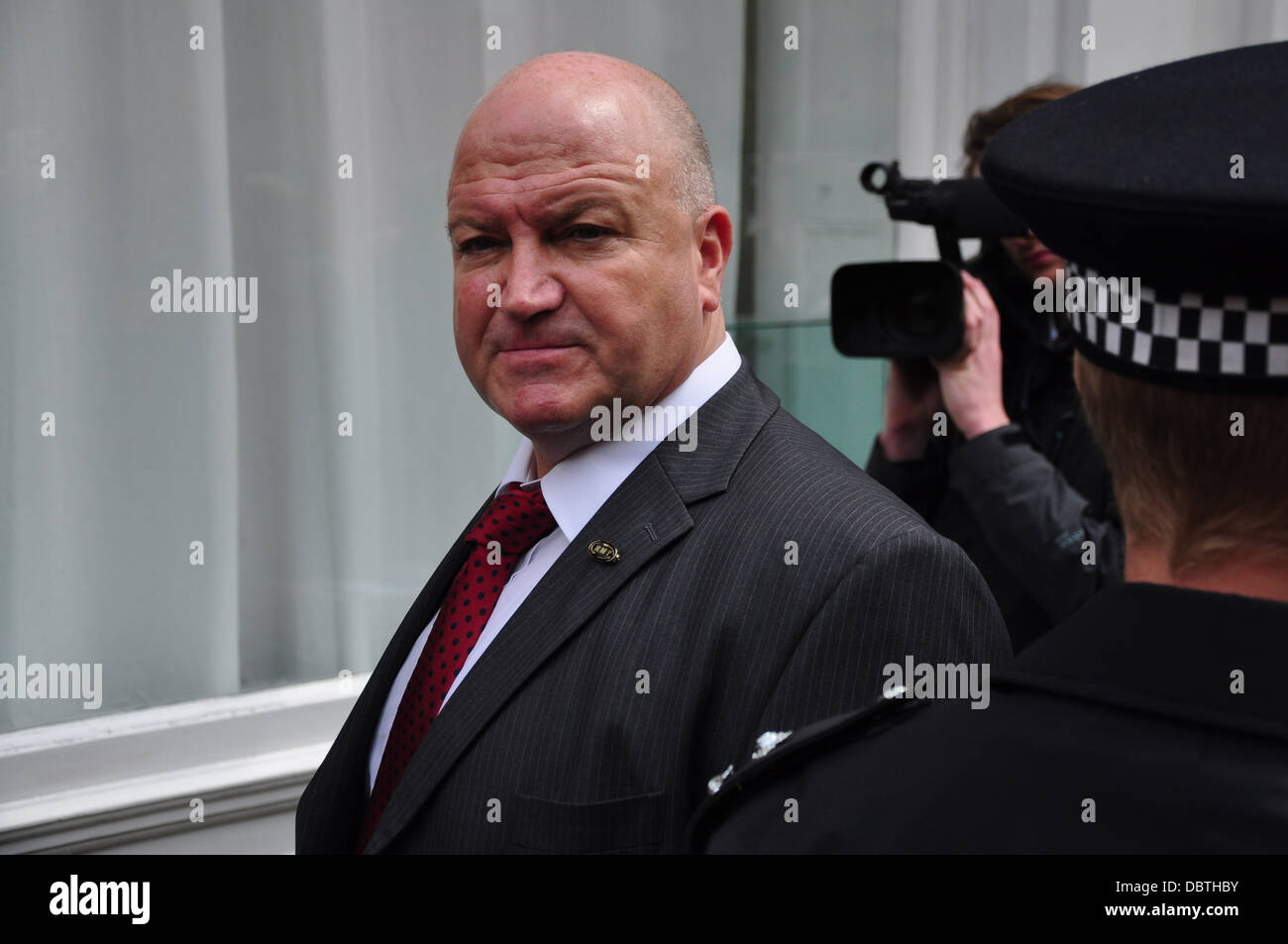 RMT General Secretary, Bob Crow, attends a May Day march Stock Photo ...