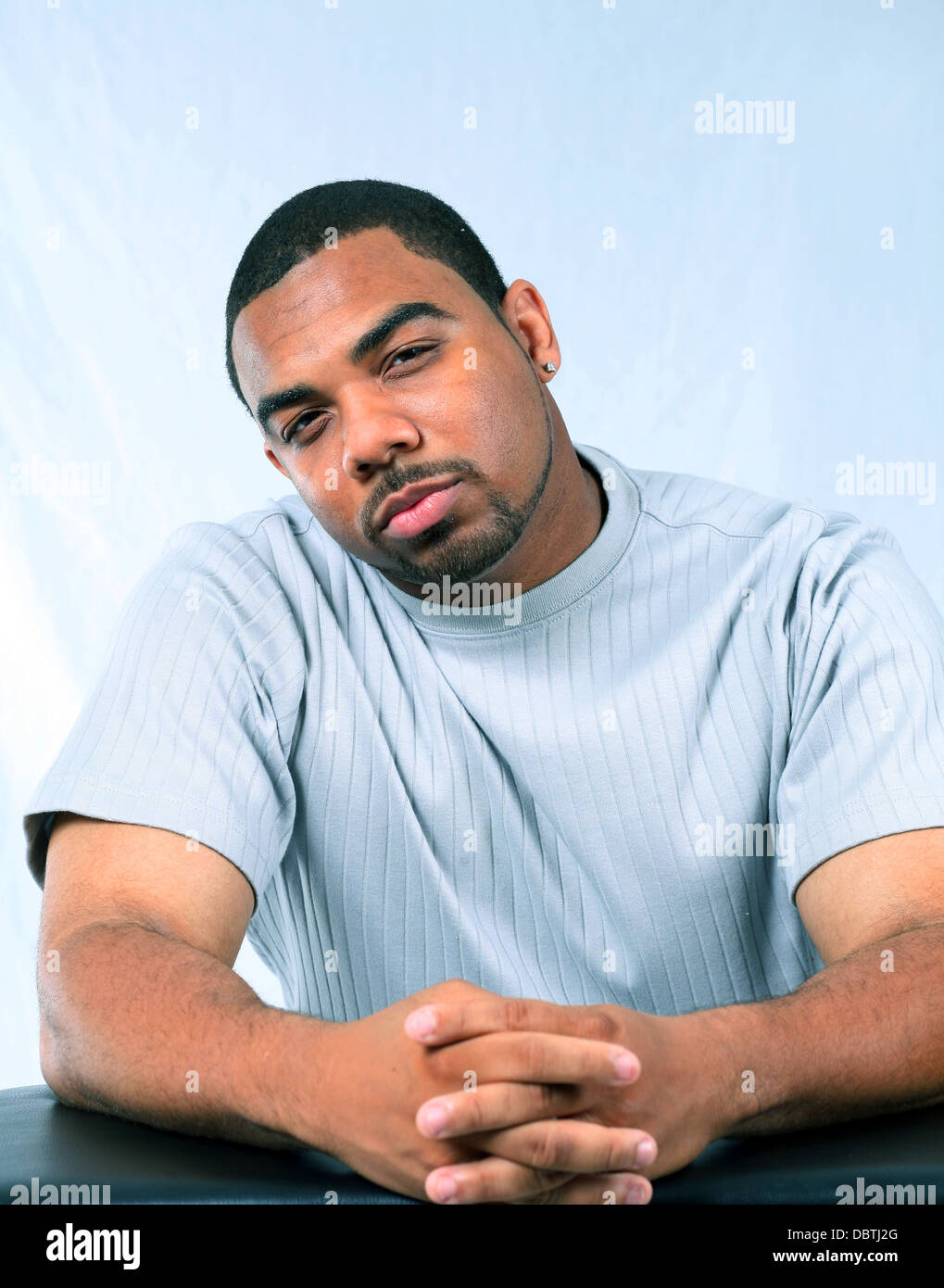 Black gang member tatoo hi-res stock photography and images - Alamy