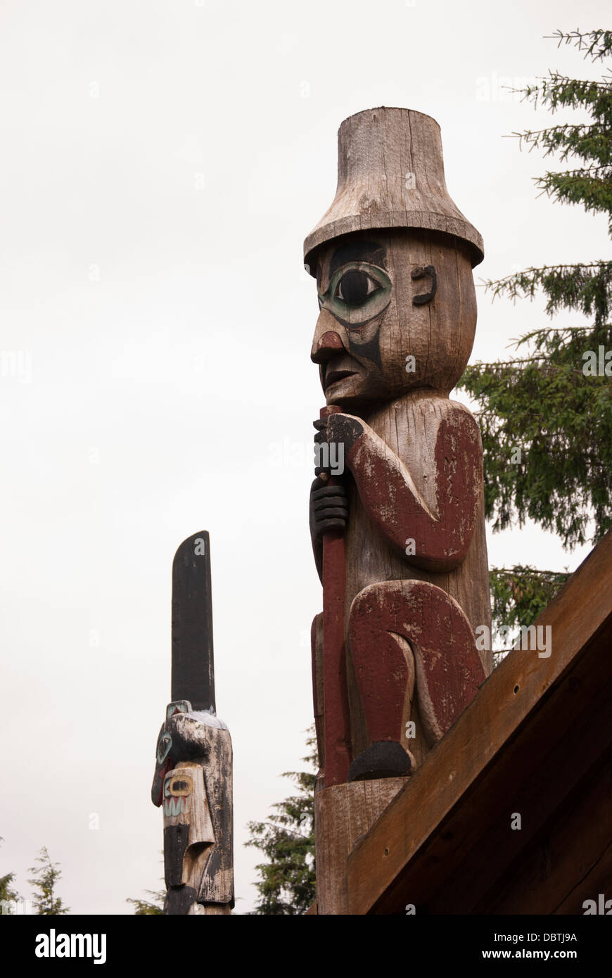 Totem Poles, Totem Bight State Park, Ketchikan,Alaska Stock Photo - Alamy