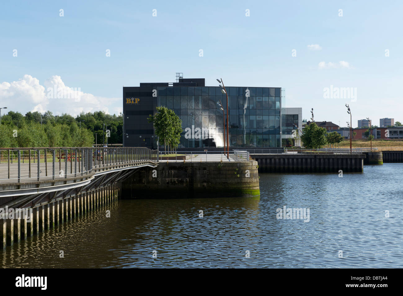 BIP Solutions Building on Pacific Quay, Glasgow Stock Photo - Alamy