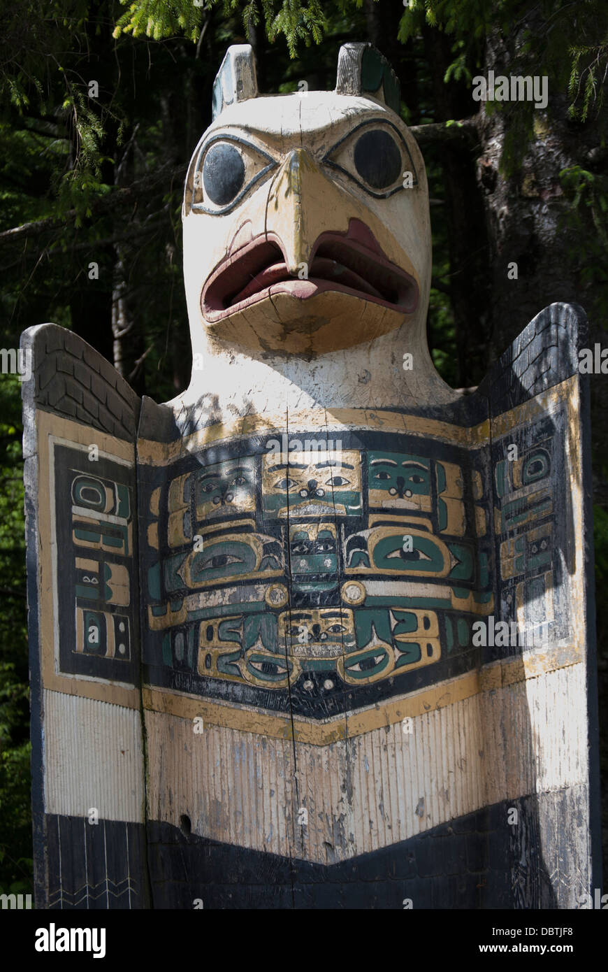 Totem Poles, Totem Bight State Park, Ketchikan,Alaska Stock Photo - Alamy