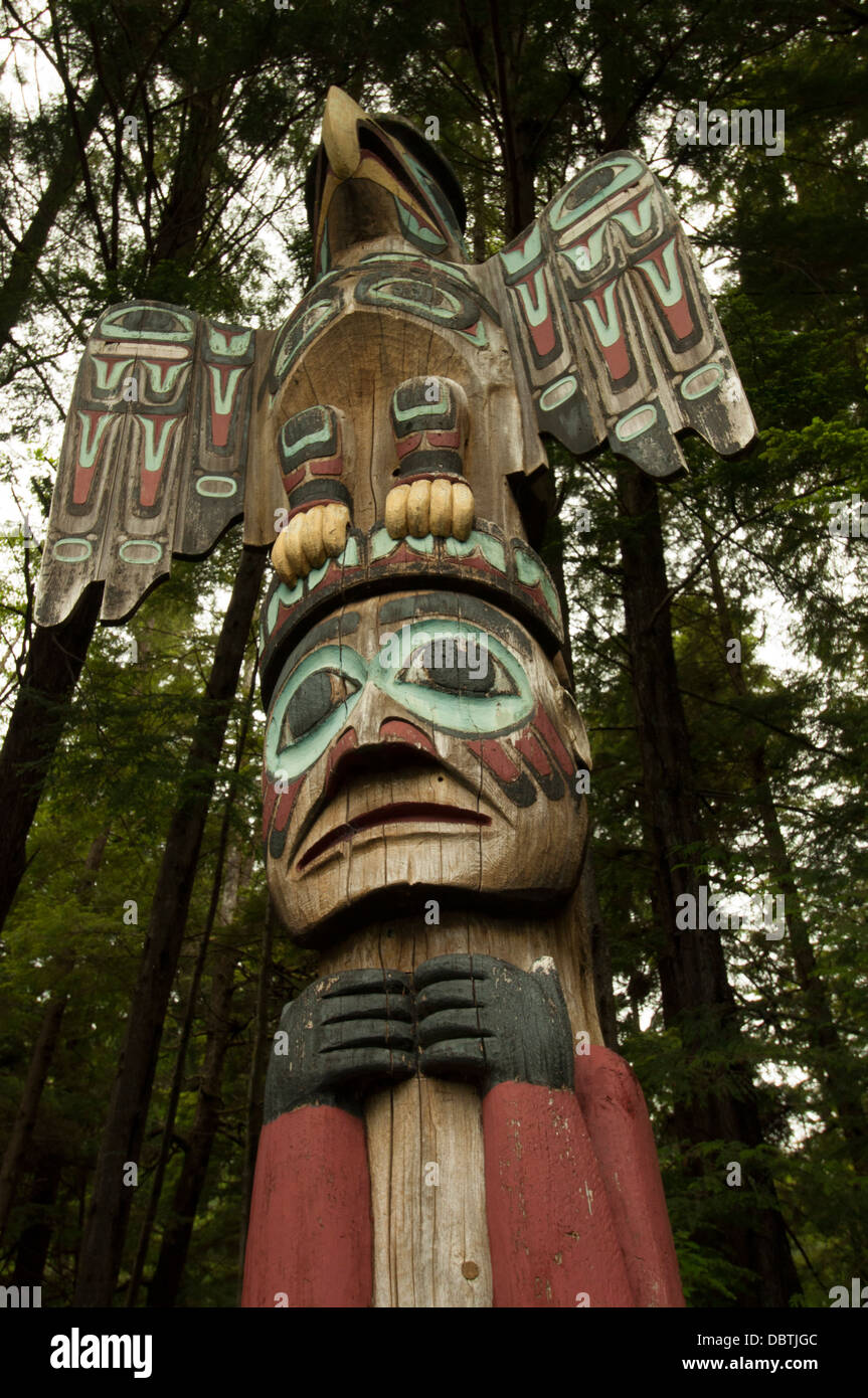 Totem Poles, Totem Bight State Park, Ketchikan,Alaska Stock Photo - Alamy