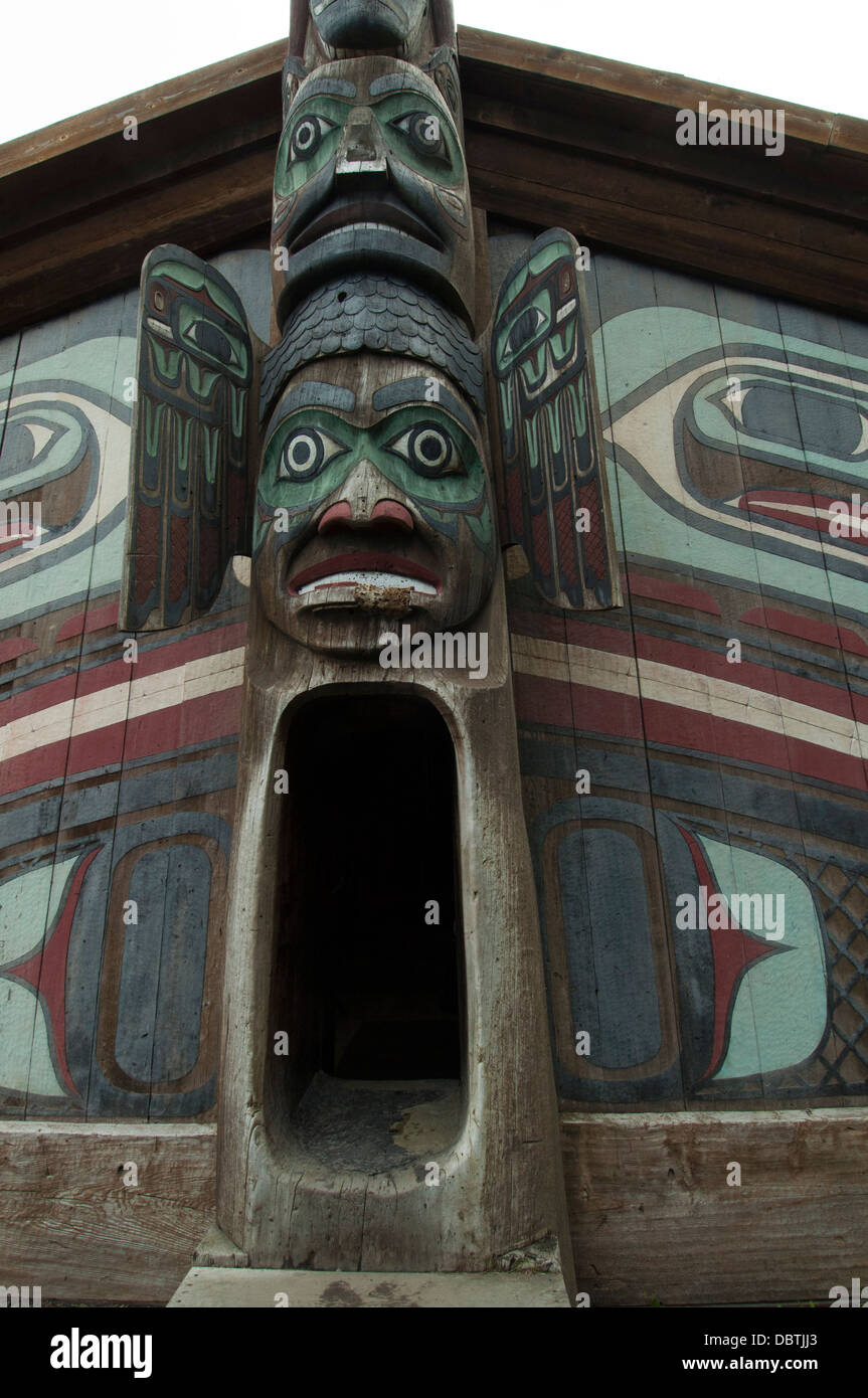 Totem Poles, Totem Bight State Park, Ketchikan,Alaska Stock Photo - Alamy