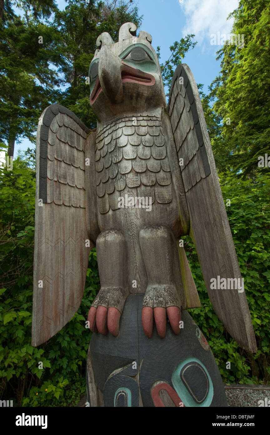 Totem Poles, Totem Bight State Park, Ketchikan,Alaska Stock Photo - Alamy