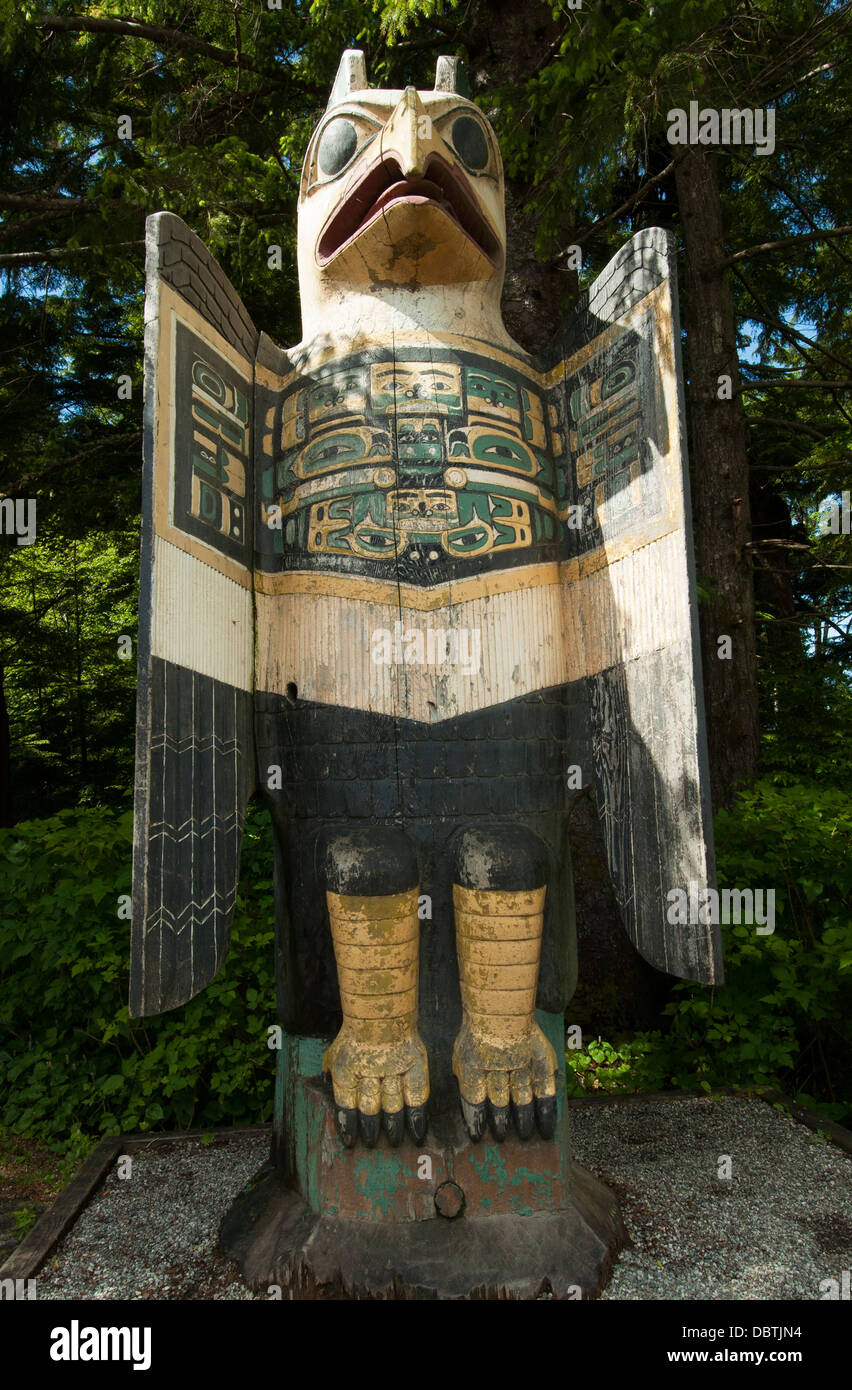 Totem Poles, Totem Bight State Park, Ketchikan,Alaska Stock Photo - Alamy