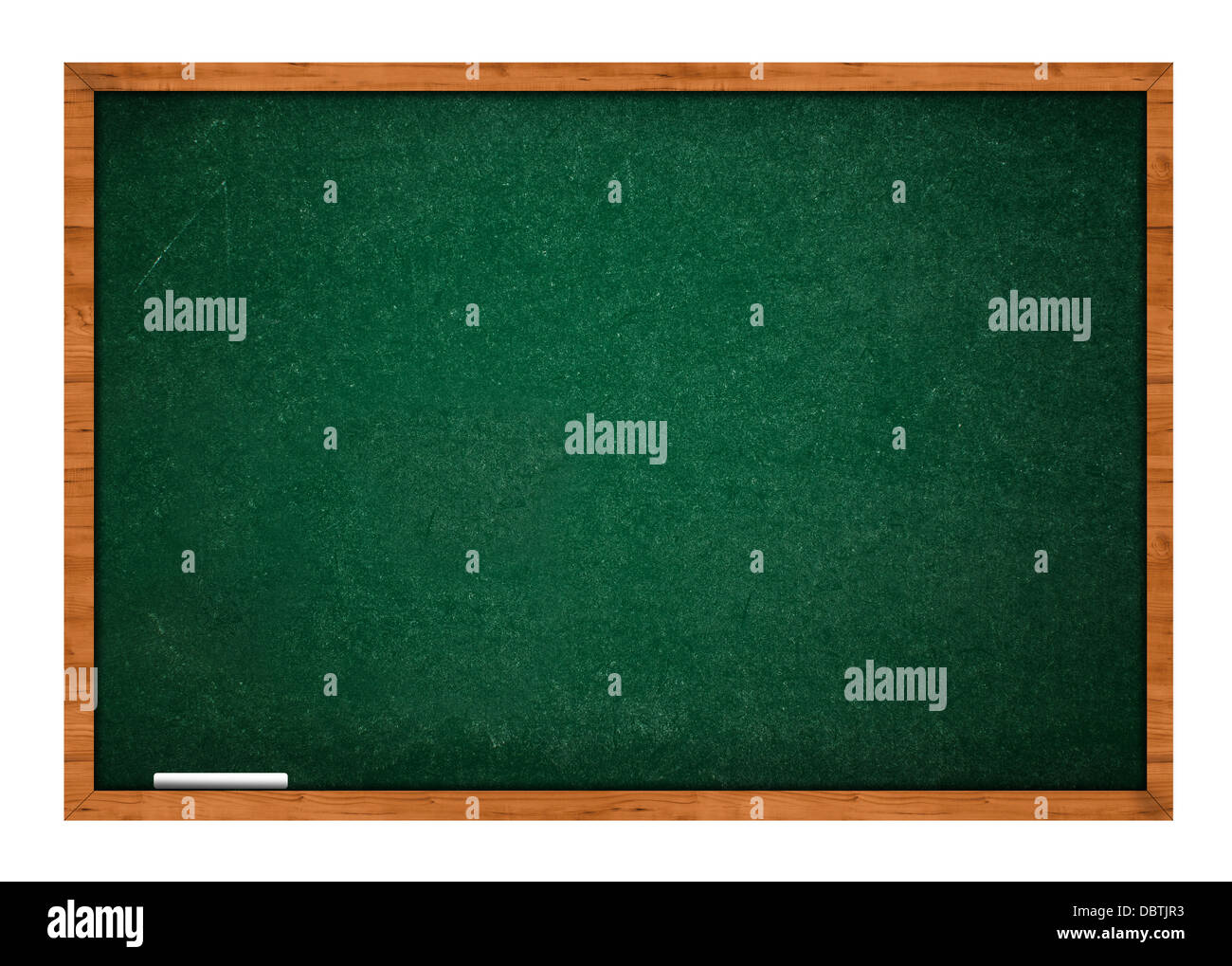 Empty blank green chalkboard with wooden frame with white chalk Stock ...