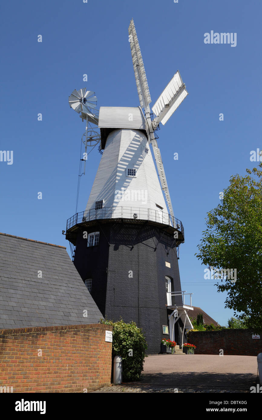 Cranbrook Kent UK. Union Windmill largest smock mill in England Stock ...
