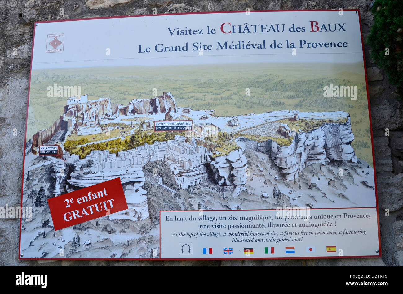 Les Baux-de-Provence historic castle Château Baux de Provence monument ...