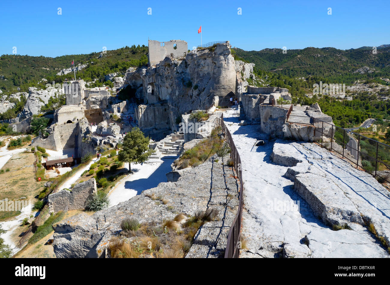 Les Baux-de-Provence historic castle Château Baux de Provence monument ...