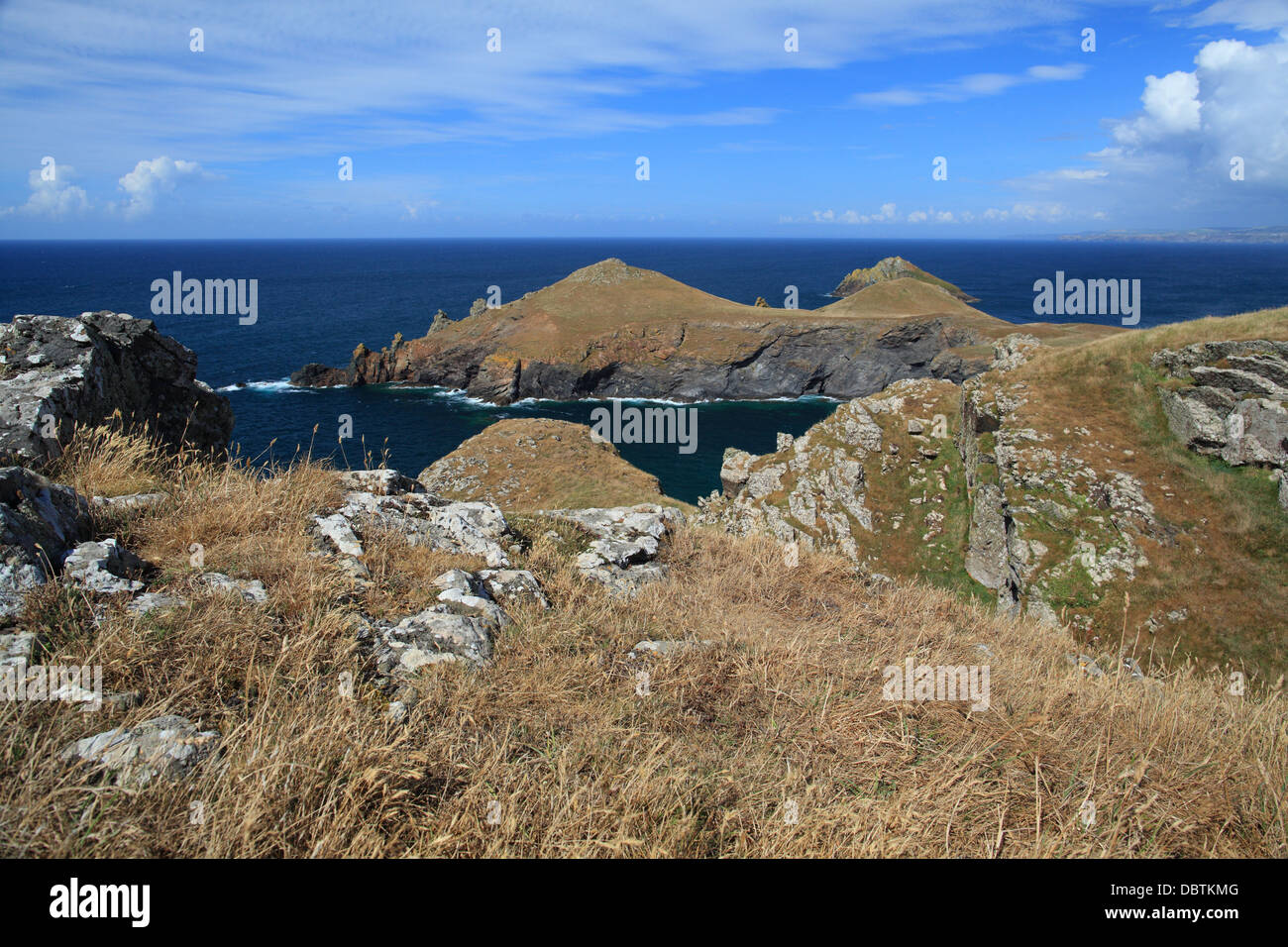 Summer view of Rumps Point, North Cornwall, England, UK Stock Photo - Alamy