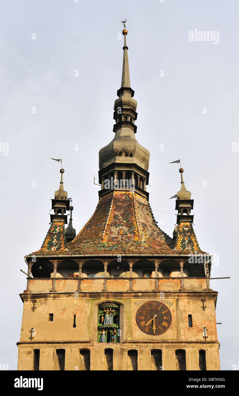 Clock tower, Sighisoara, Romania Stock Photo - Alamy