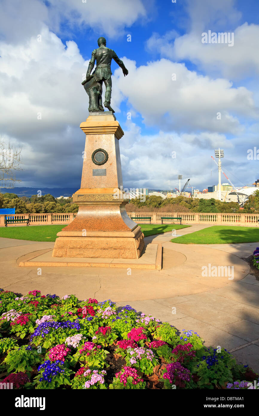 Colonel Light's statue on Montefiore Hill in North Adelaide South ...