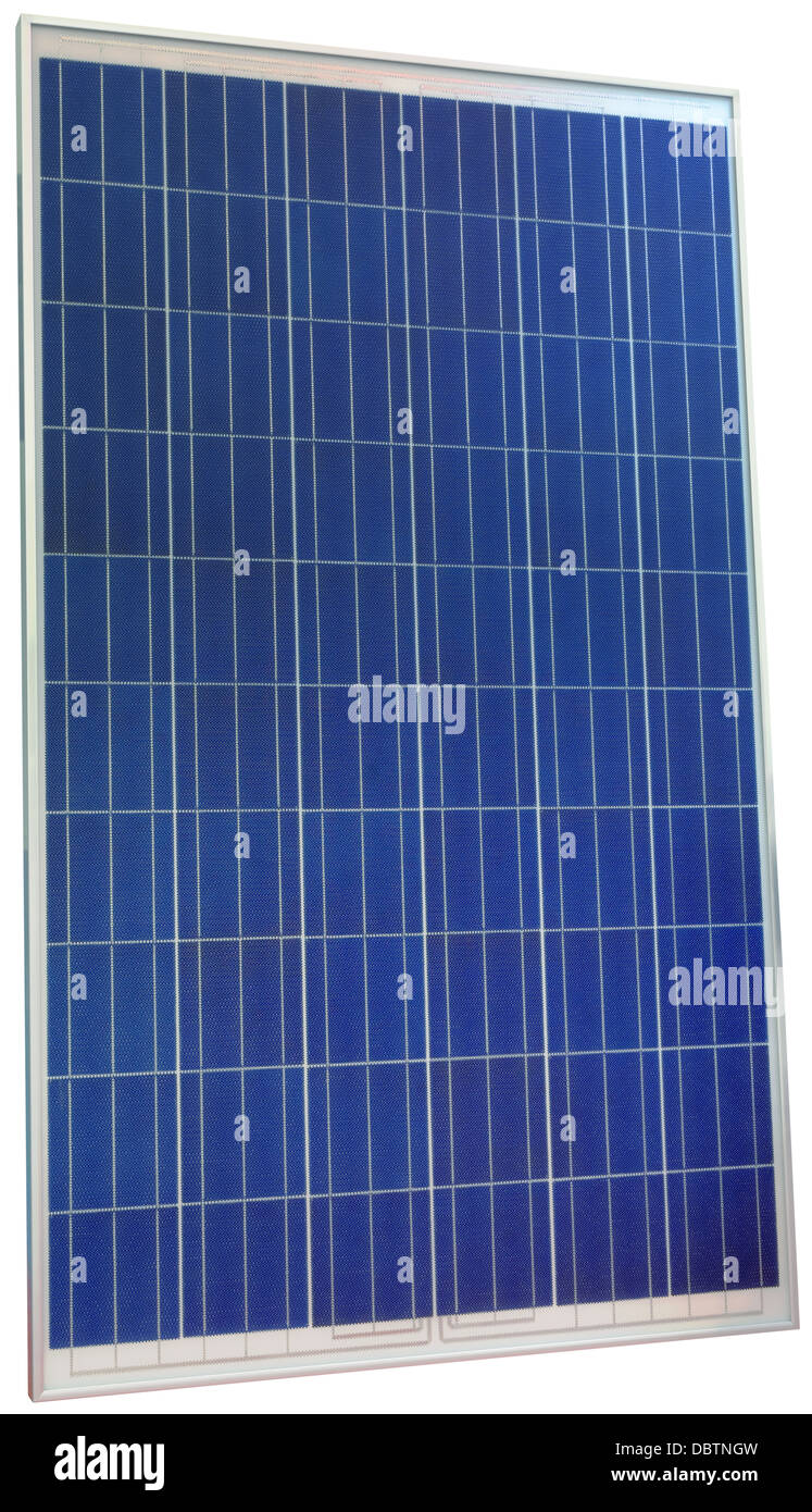 Photovoltaic Solar Panel Isolated with Clipping Path Stock Photo - Alamy