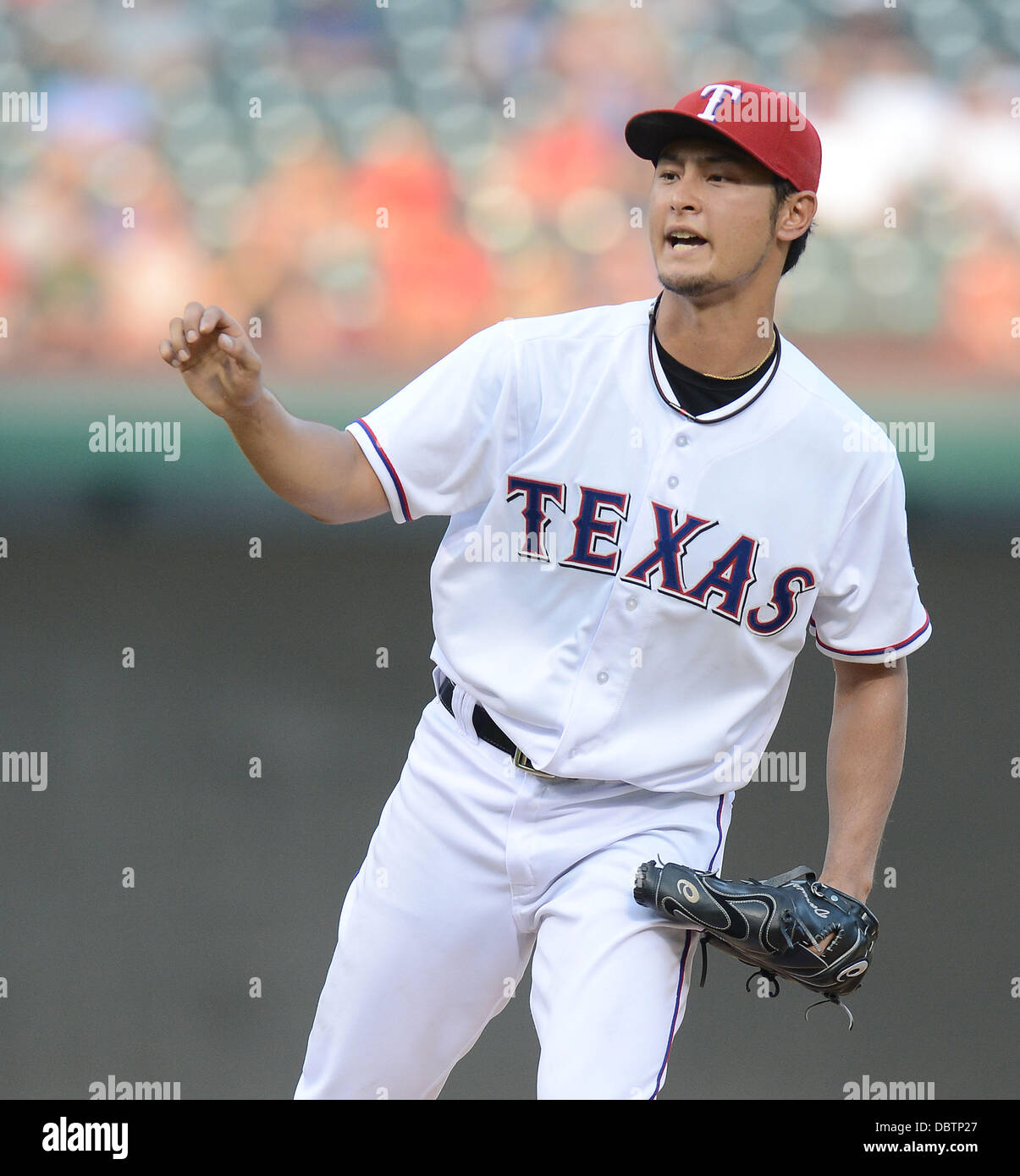 Yu Darvish (Rangers), AUGUST 1, 2013 - MLB : Pitcher Yu Darvish of the ...