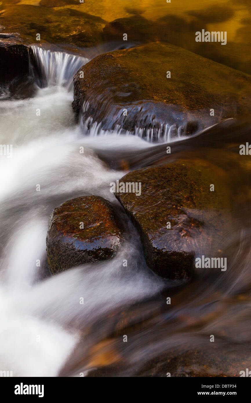 Water flowing over rocks Stock Photo - Alamy