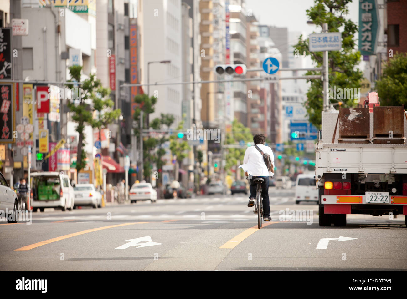 Street detail in Osaka, Japan Stock Photo - Alamy