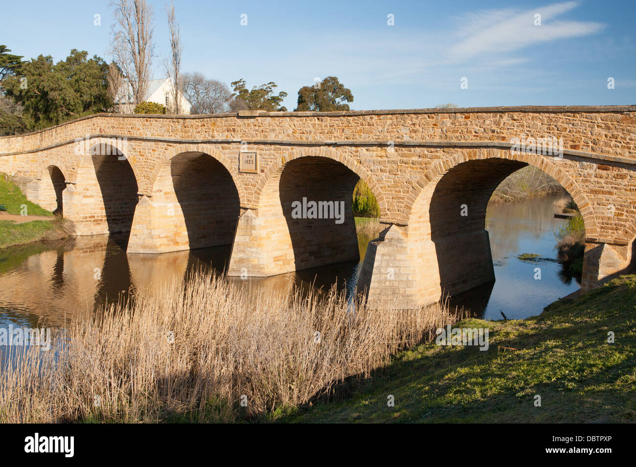Richmond historic bridge in Richmond near Hobart, tasmania, Australia ...