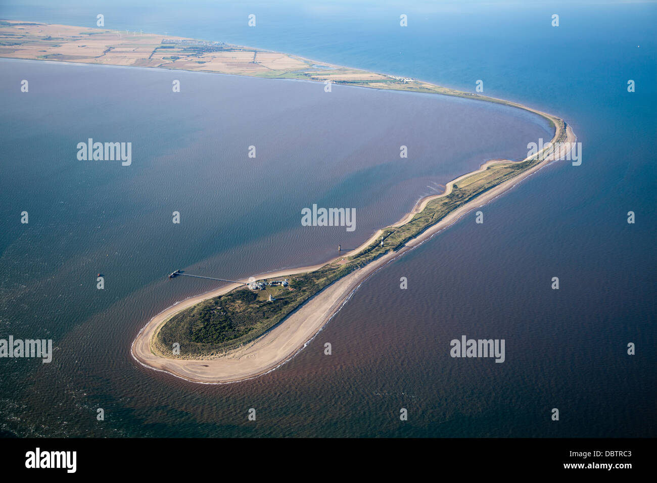spurn point river humber east coast uk england aerial Stock Photo - Alamy