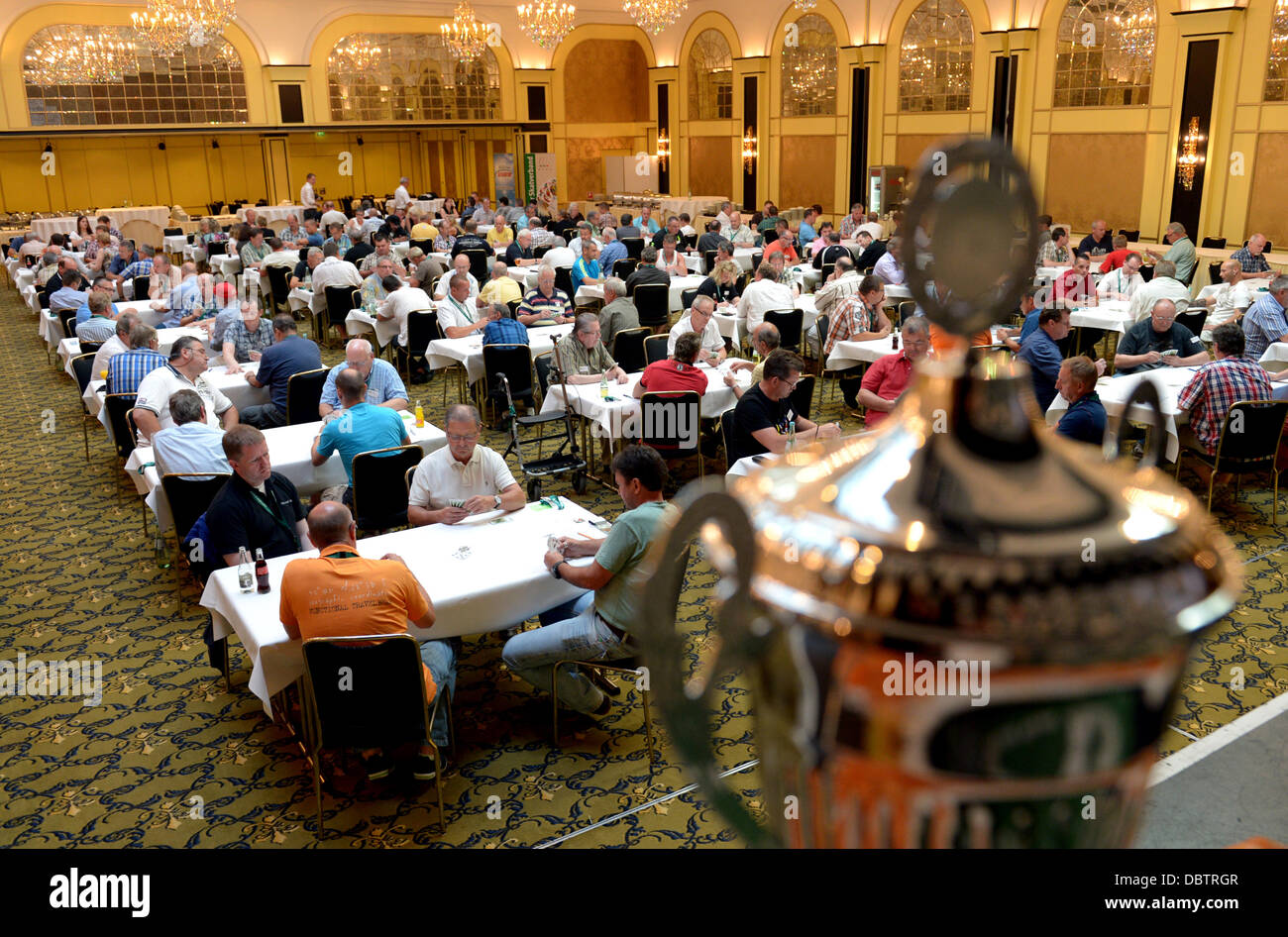 Skat players compete in the final round of the Skat tournament Skat ...