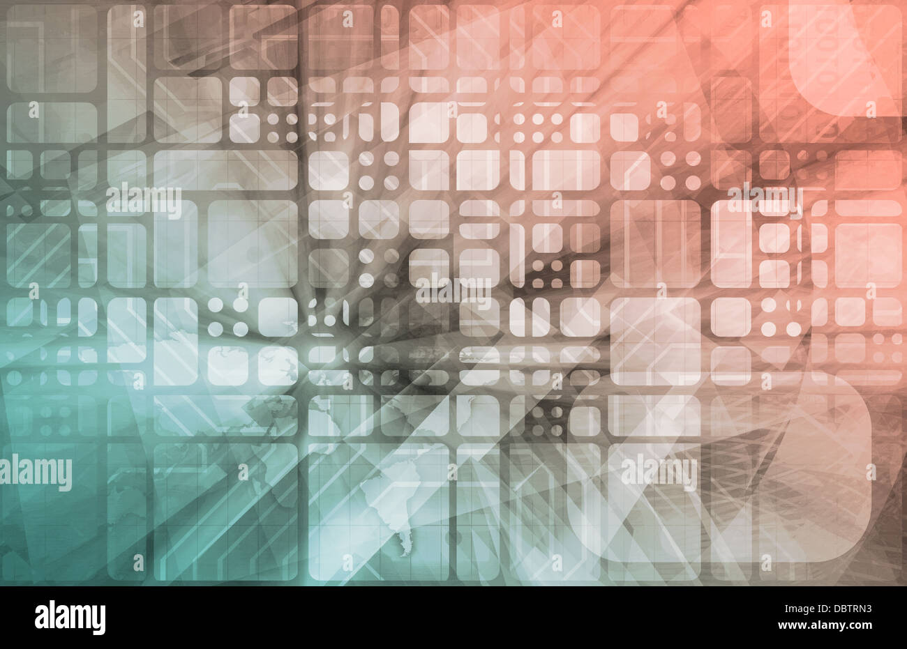 Digital Science with Virtual Technology in Art Stock Photo - Alamy