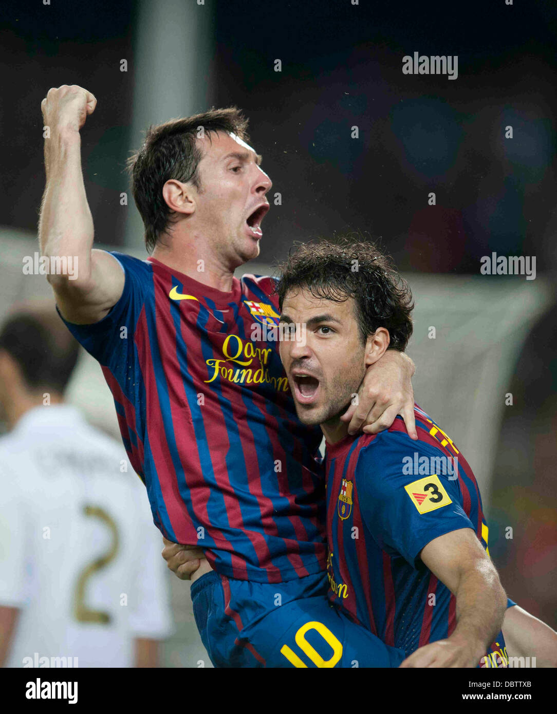 Lionel Messi and Cesc Fabergas Supercopa 2011 Real Madrid vs FC ...