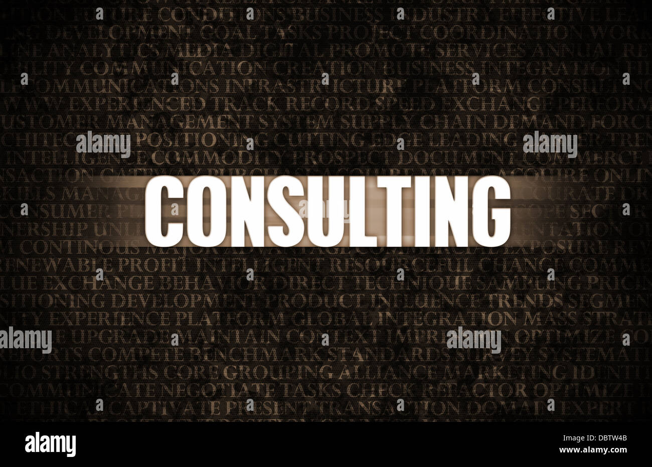 Consulting in Business as Motivation in Stone Wall Stock Photo - Alamy
