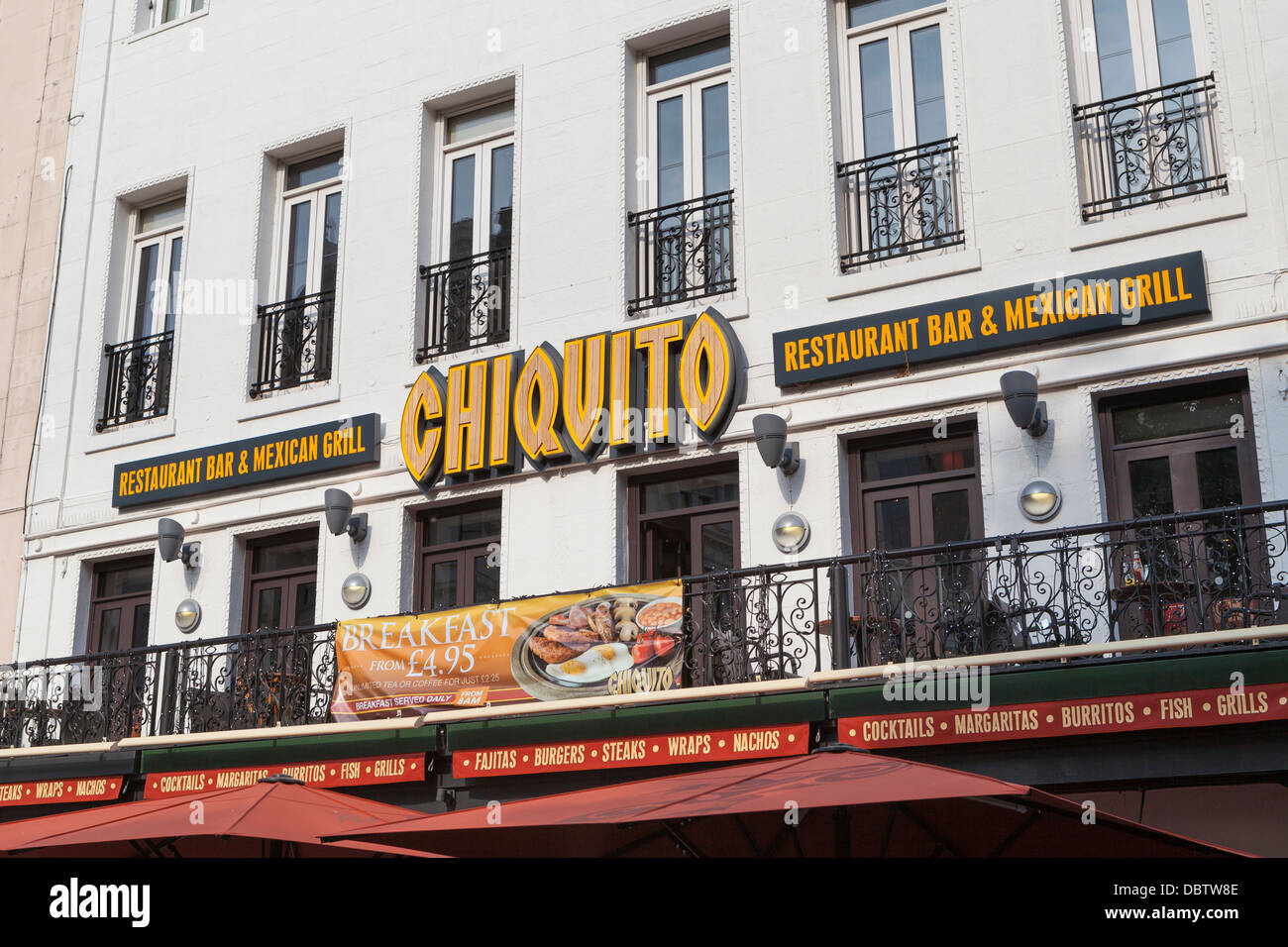 Chiquito restaurant, London, UK Stock Photo - Alamy