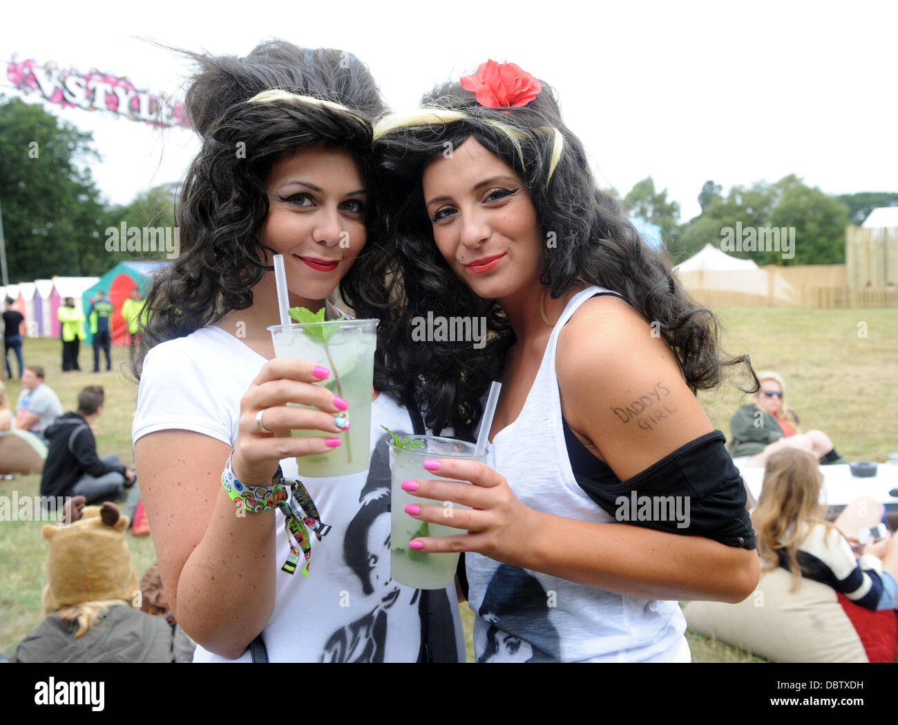 Guests dressed as Amy Winehouse V Festival at Weston Park - Day One ...