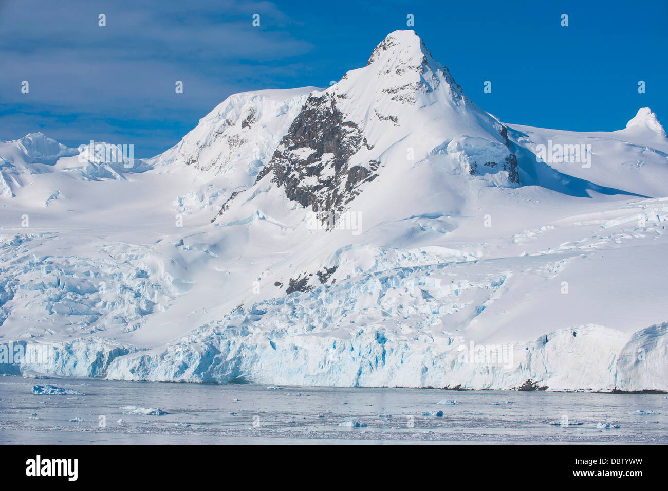 Glacier and icebergs in Cierva Cove, Antarctica, Polar Regions Stock ...