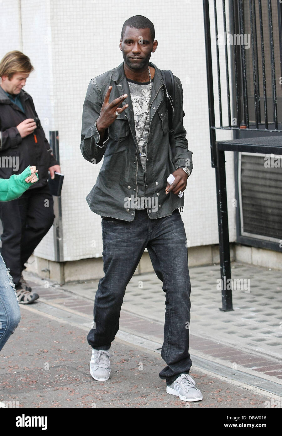 Wretch 32 Celebrities outside the ITV television studios London ...
