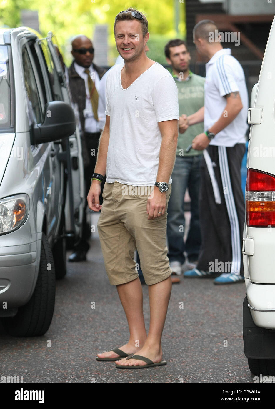 Tom Lister Celebrities outside the ITV television studios London ...