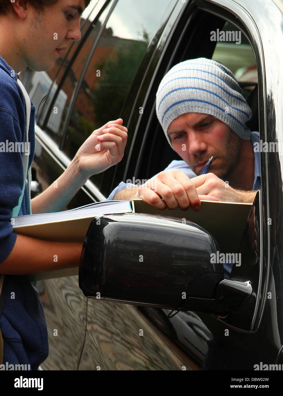 Will Thorp 'Coronation Street' cast arriving at the Granada studios ...