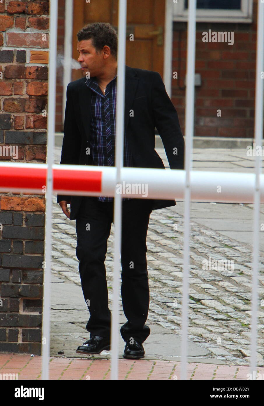 Craig Charles 'Coronation Street' cast arriving at the Granada studios ...