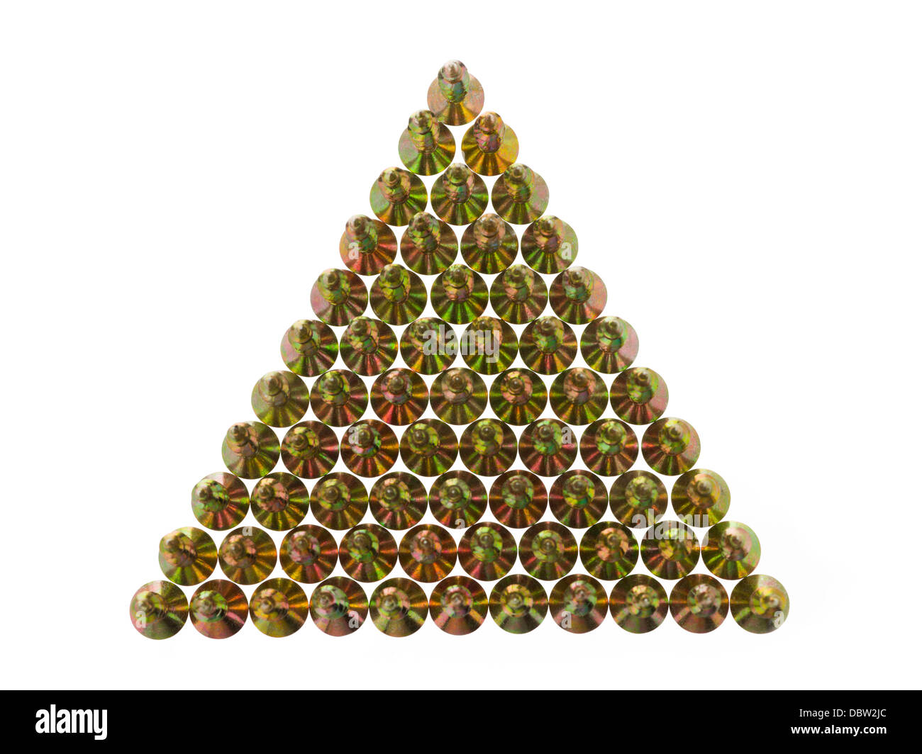 top shot of screw triangle Stock Photo - Alamy