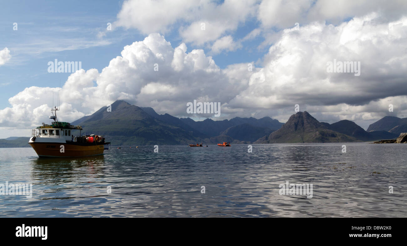 cuillin hills from elgol isle of skye Stock Photo - Alamy