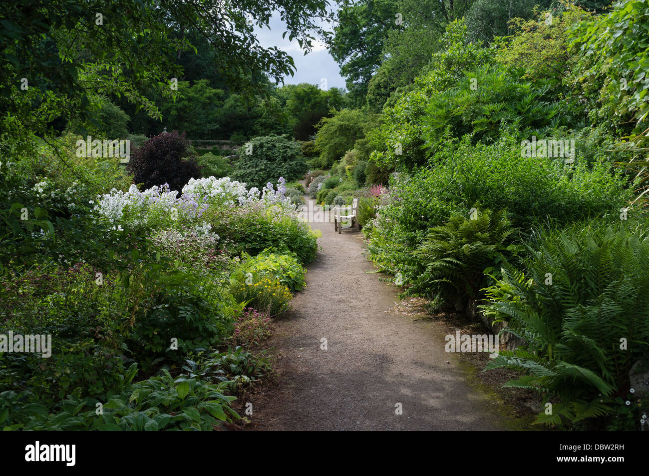 Wallington Walled Garden Stock Photo - Alamy