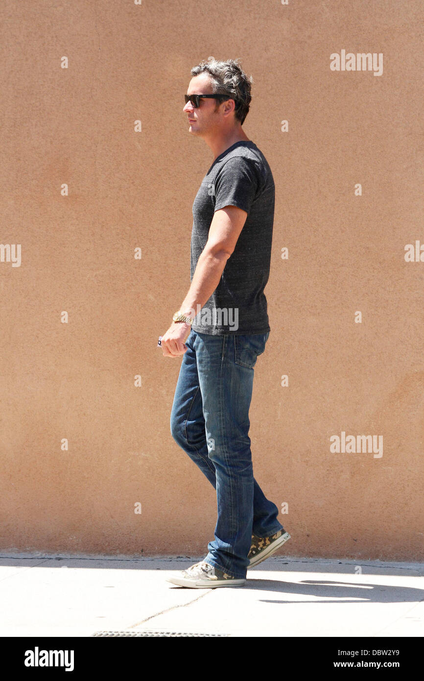 Baltazar Getty exits a bicycle store in Beverly Hills Beverly Hills ...