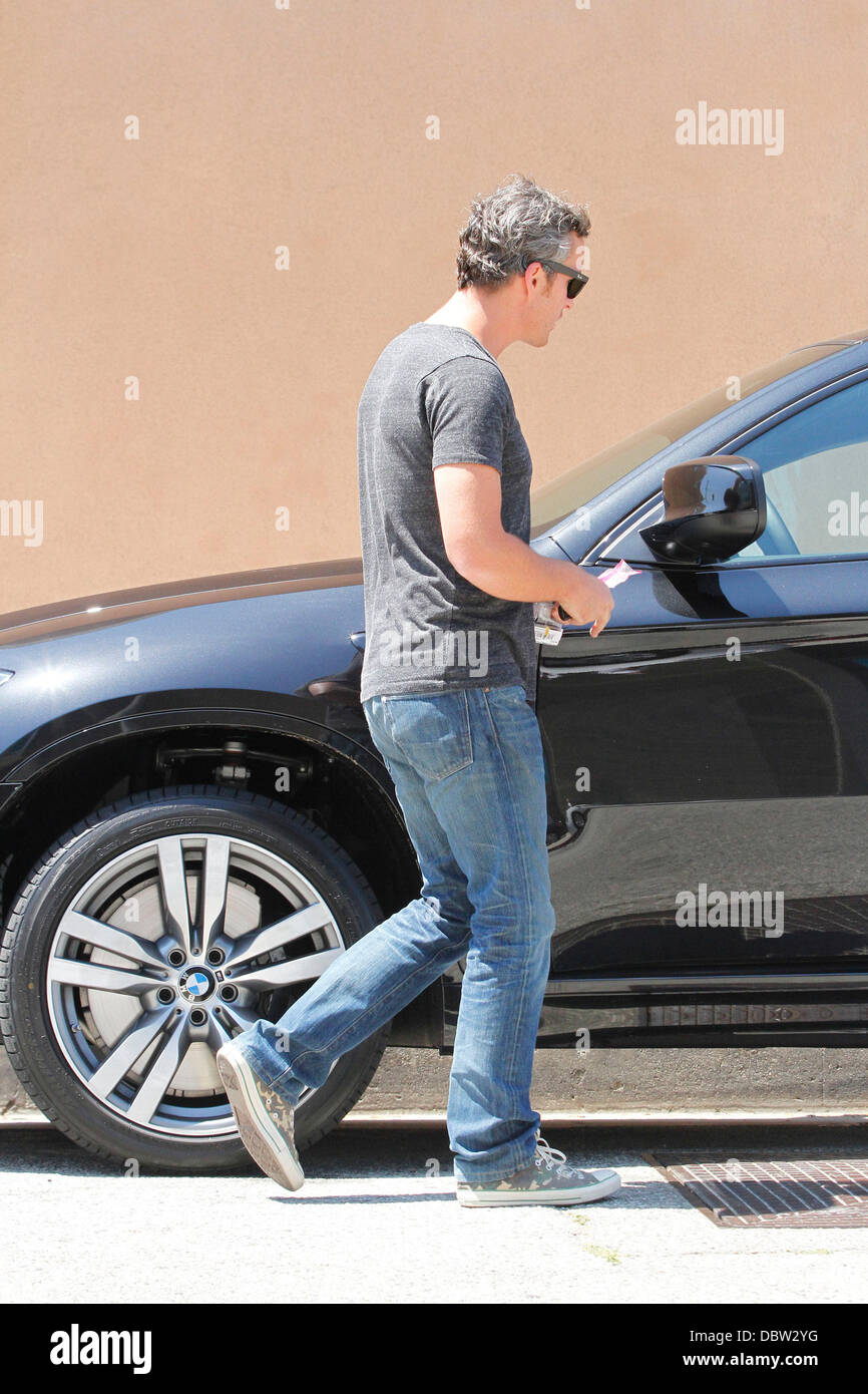 Baltazar Getty exits a bicycle store in Beverly Hills Beverly Hills ...