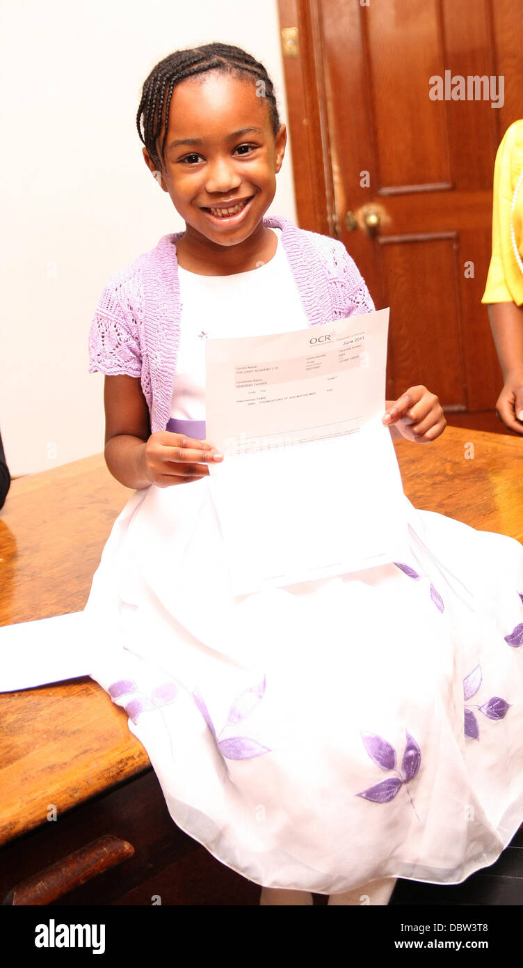 Five-year-old Deborah Thorpe from Barking and Dagenham, who became the ...