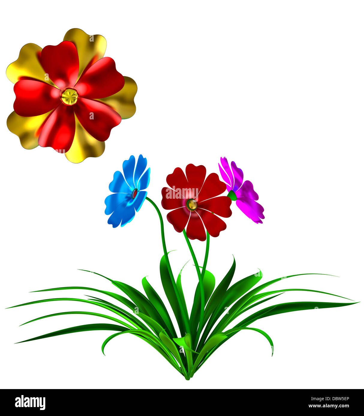 3d flowers hi-res stock photography and images - Alamy