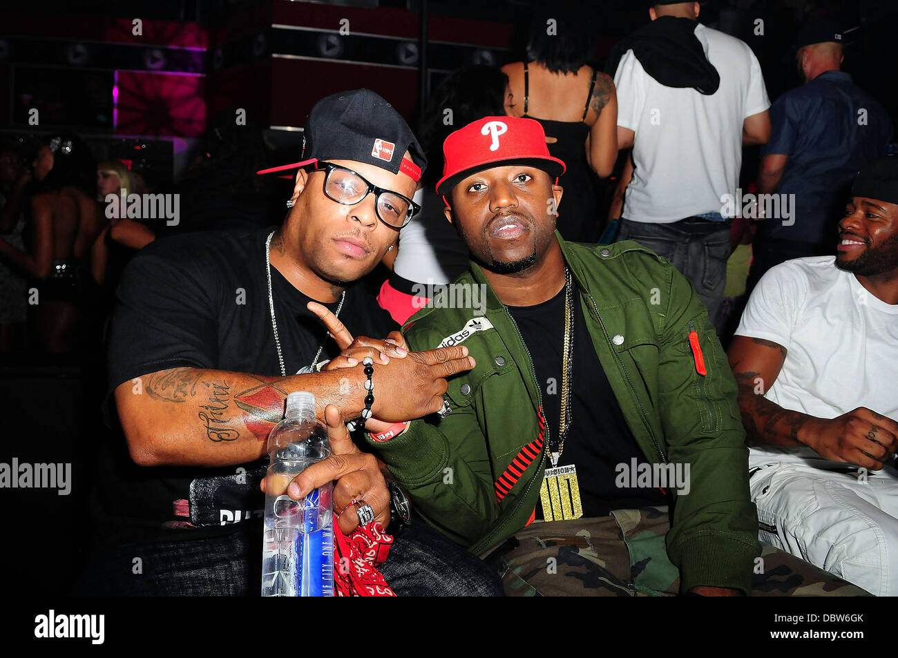 Spliff Star and Rico Love attending the Rico Love party where Rico Love ...