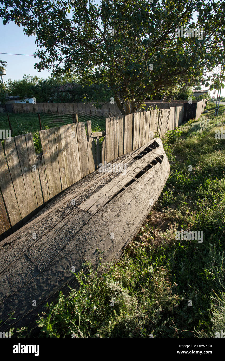 Sulina channel, Partizani village, Danube river Delta, Romania ...