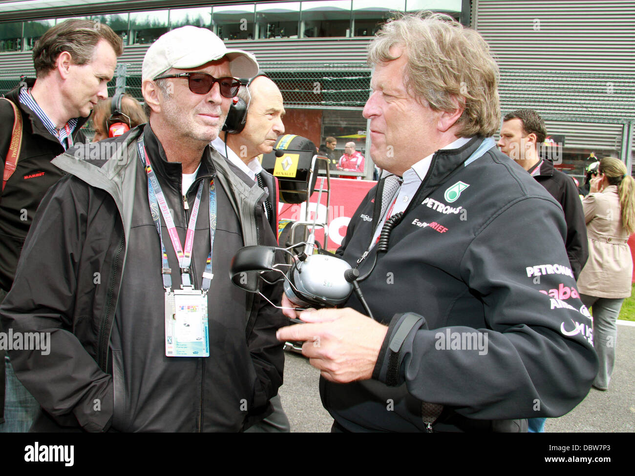 Norbert Haug, Mercedes, with Eric Clapton Formula 1 - The Belgian Grand ...