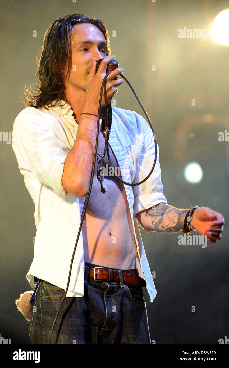 Brandon Boyd Incubus performs at the Molson Canadian Amphitheatre ...