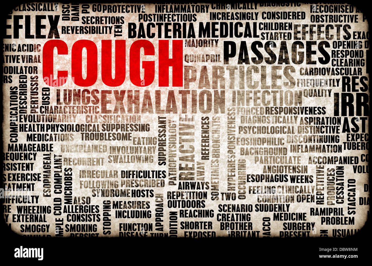 Coughing Concept as a Common Cough Problem Stock Photo - Alamy