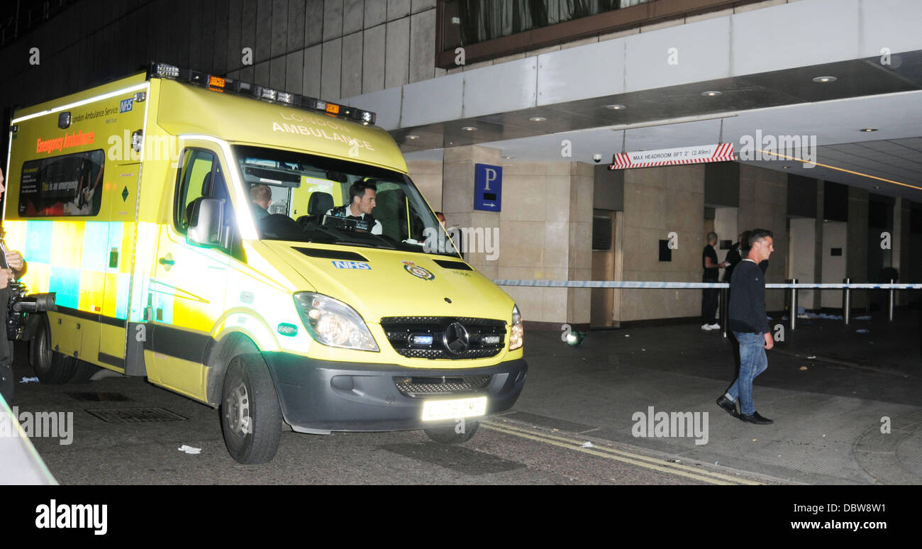 Police and an ambulance outside Whiskey Mist club after it was reported ...