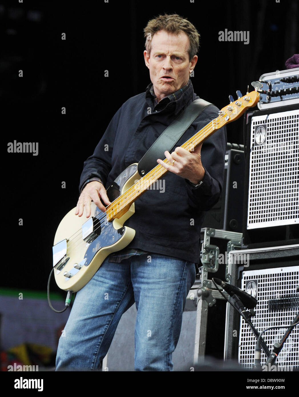 John Paul Jones performs with Seasick Steve Leeds Festival at Bramham ...