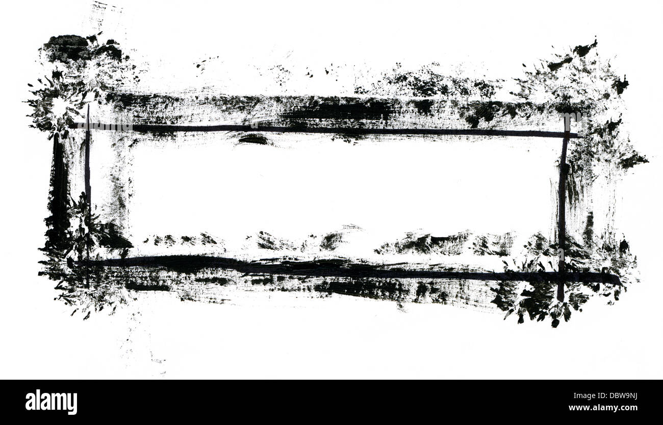 Grungy banner on white background Stock Photo - Alamy